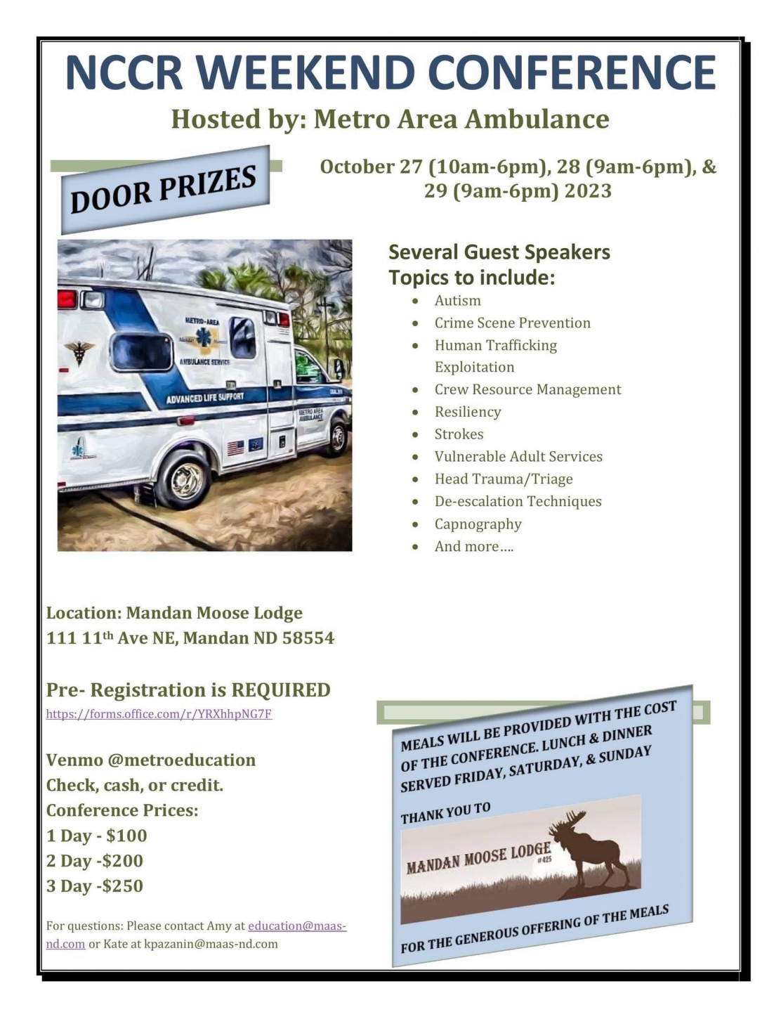 Continuing Education / EMS Training Opportunities | Health and Human ...